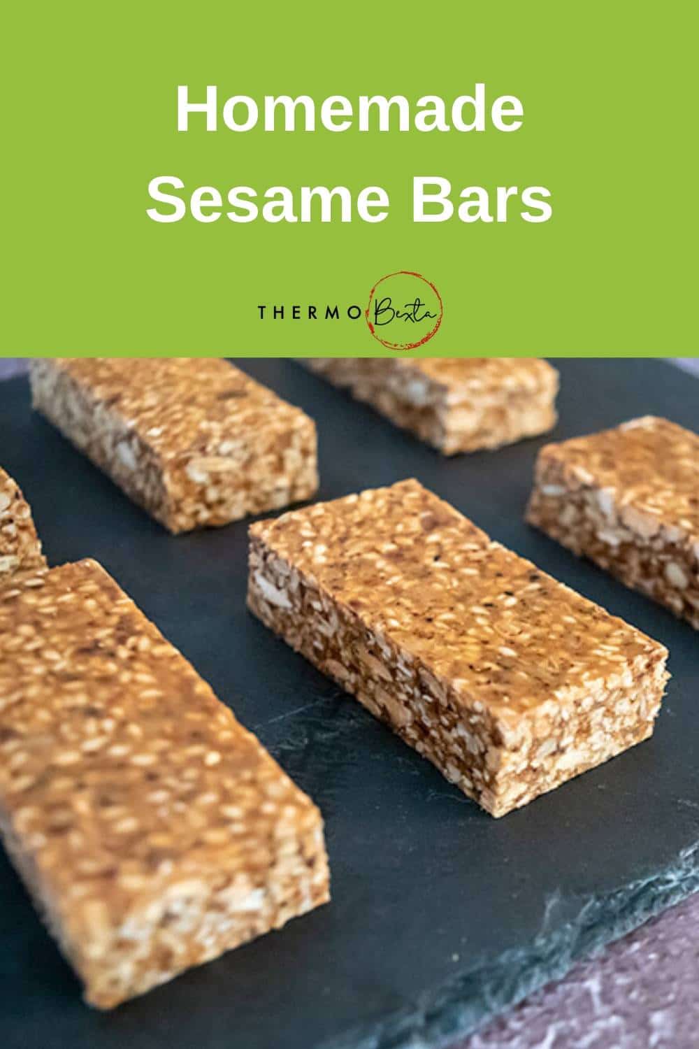 Chewy Sesame Bars - A Tasty Sweet Treat - Thermobexta