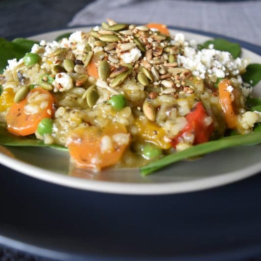 Thermomix Vegetable Risotto - with Tasty Topping - Thermobexta