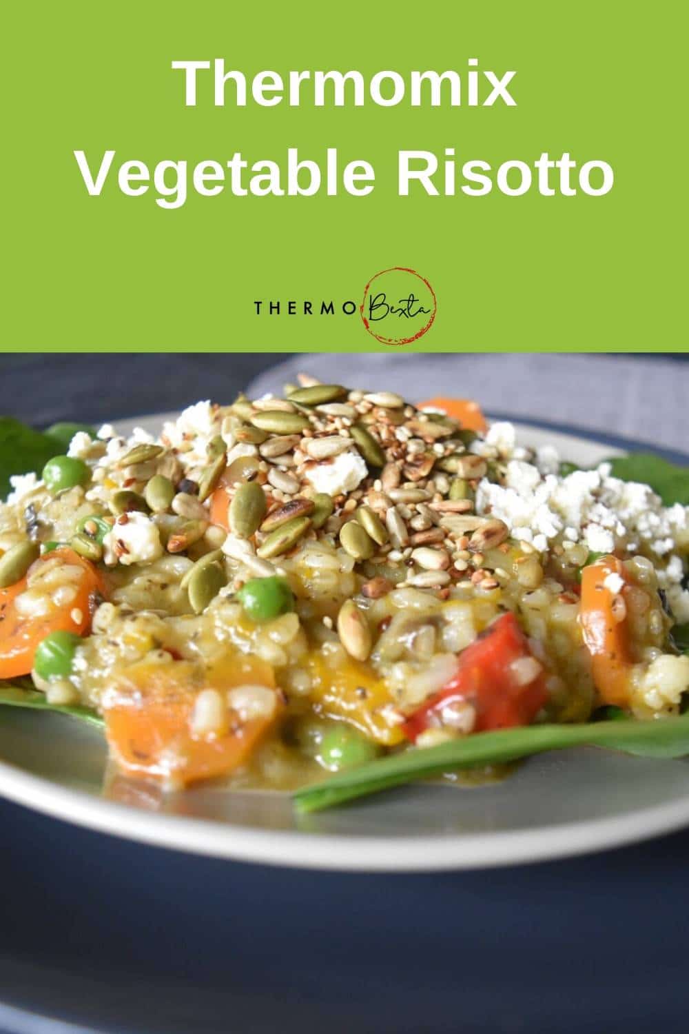 Thermomix Vegetable Risotto - with Tasty Topping - Thermobexta